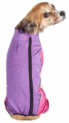 Pet Life Active Chase Pacer Heathered Performance 4-Way Stretch 2-Toned ...