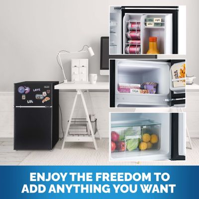 NewAir 3.1 cu. ft. Compact Mini Refrigerator with Freezer, Auto Defrost ...