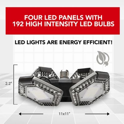 Bell & Howell Quadburst - LED Garage Lighting 5,500 Lumens, 4 Multi ...