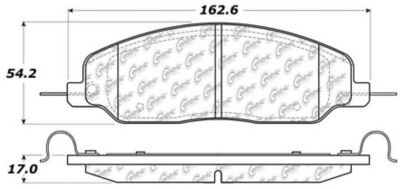 Centric Parts Premium Semi-Metallic Disc Brake Pad Sets, BKNJ-CEC-300. ...