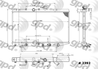 Global Parts Distributors LLC Radiator, BKNH-GBP-2392C at Tractor ...