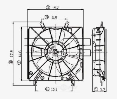 TYC Engine Cooling Fan Assembly, FQPX-TYC-600690 at Tractor Supply Co.