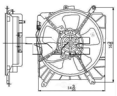 TYC Engine Cooling Fan Motor, FQPX-TYC-631120 at Tractor Supply Co.
