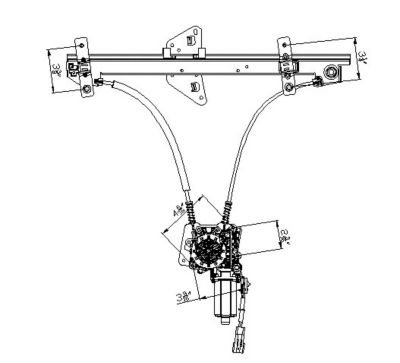TYC Power Window Motor and Regulator Assembly, FQPX-TYC-660424 at ...