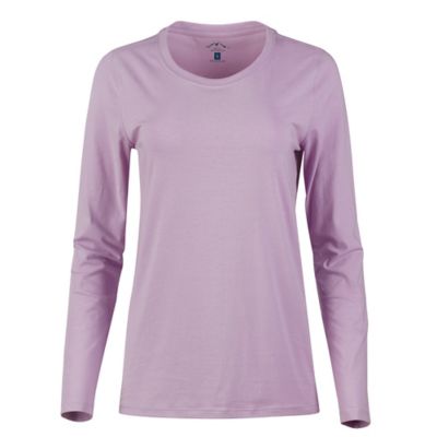 Blue Mountain Women's Long Sleeve T-Shirt, M,Lavender Mist at Tractor ...