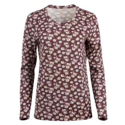 Blue Mountain Women's Scoop Neck Long-Sleeve T-Shirt, M,Port Royale ...