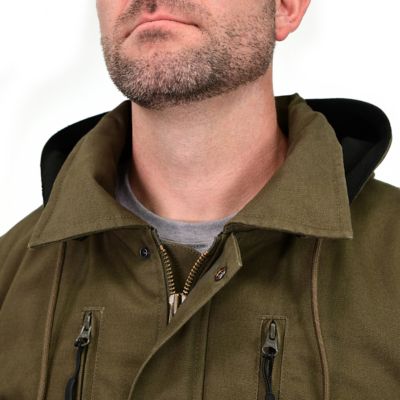 Ridgecut Men's Fleece-Lined Super-Duty Sanded Duck Contractor Coat at ...