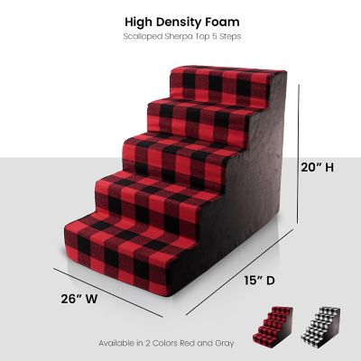 Precious Tails Plaid High-Density Foam Steps Pet Stairs at Tractor ...