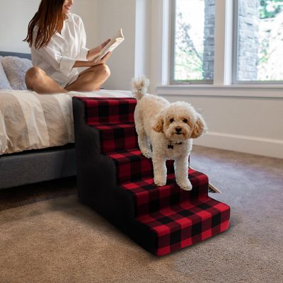 Precious Tails Plaid High-Density Foam Steps Pet Stairs at Tractor ...