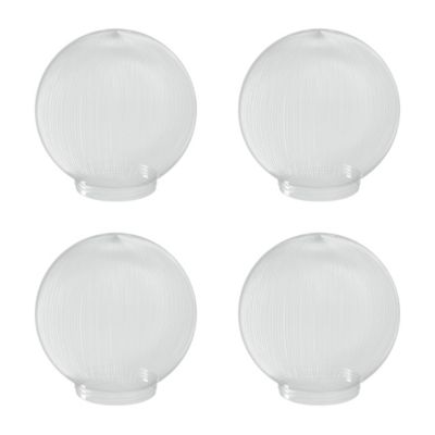SOLUS 6 in. Clear Prismatic Acrylic Diameter Globes, 3.24 in. Outside ...