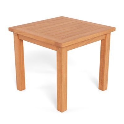 Tortuga Outdoor Jakarta Square Teak Outdoor Side Table at Tractor ...