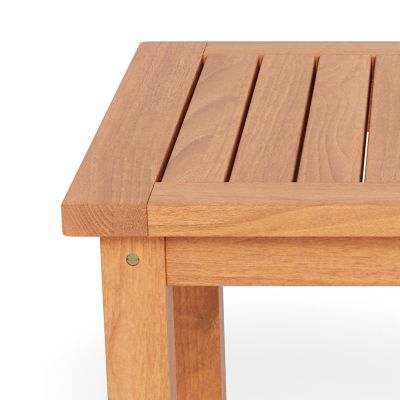 Tortuga Outdoor Jakarta Square Teak Outdoor Side Table at Tractor ...