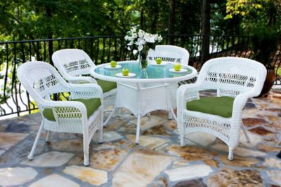 Tortuga Outdoor 5 pc. Portside Outdoor Wicker Dining Set with 48 in ...