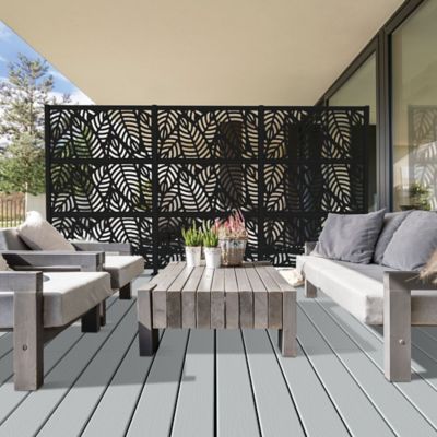 Barrette Outdoor Living 2 ft. x 4 ft. Decorative Screen Panel, Sanibel ...