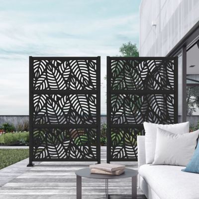Barrette Outdoor Living 2 ft. x 4 ft. Decorative Screen Panel, Sanibel ...