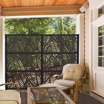Barrette Outdoor Living 2 ft. x 4 ft. Decorative Screen Panel, Sanibel ...