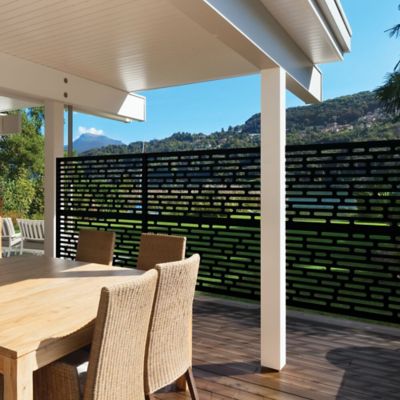 Barrette Outdoor Living 3 ft. x 6 ft. Decorative Screen Panel, Optic ...