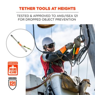 Squids 10 lb. Elastic Swivel Tool Tether Attachments with Loop Tool ...