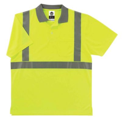 GloWear Unisex Type R Class 2 Polo Work Shirt, 4XL,Lime at Tractor ...
