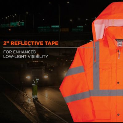 GloWear Unisex Adult Type R Class 3 Hi-Vis Lightweight Rain Jacket