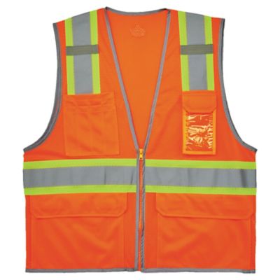 GloWear Unisex 2-Tone Type R Class 2 Mesh Hi-Vis Safety Vest with ...