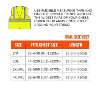 GloWear Unisex Type R Class 2 Hi-Vis FR Economy Safety Vest, Modacrylic ...