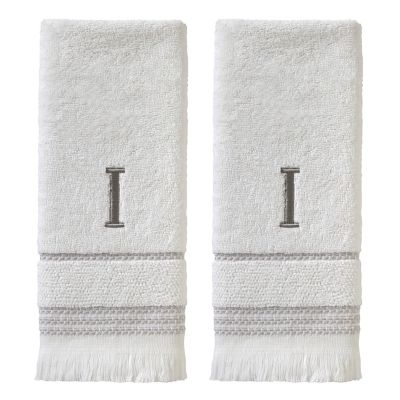 SKL Home Casual Monogram R Hand Towel Set, White, 2 pc. at Tractor ...