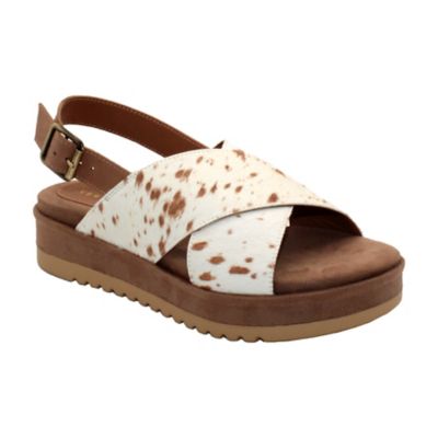Volatile Women's Calabar Calf Hair Crisscross Sandals at Tractor Supply Co