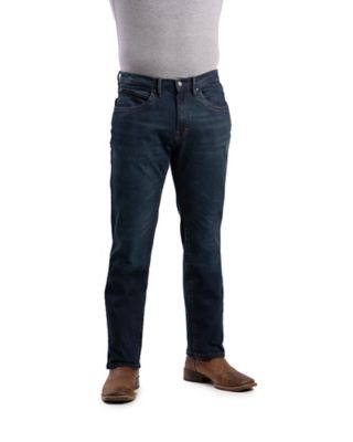 Berne Men's Highland Flex Regular Fit Straight Leg Jeans, 38x32,Dark ...