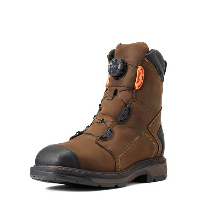 Ariat Men's WorkHog XT Carbon Toe Waterproof Work Boots, 8 in., BOA Fit ...