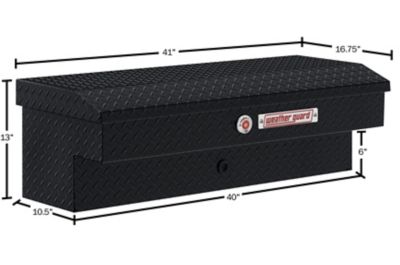 Weather Guard 3 cu. ft. Aluminum Standard Profile Lo-Side Truck Tool ...