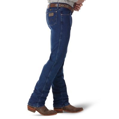 Wrangler Men's Slim Fit High-Rise Active Flex Cowboy Cut Jeans, 40x32 ...