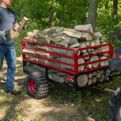 Yutrax 60 in. x 32 in. x 24 in. High-Capacity Steel Trailer, 1,750 lb ...