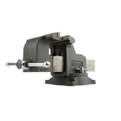 Wilton 4 in. WS4 Shop Vise, 4 in. Jaw Opening, 2-3/4 in. Throat Depth ...