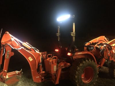 Extreme Metal Products Tractor/Zero-Turn LED Light Bar Brackets, Black ...