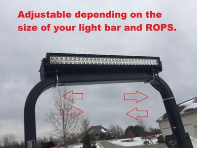 Extreme Metal Products Tractor/Zero-Turn LED Light Bar Brackets, Black ...
