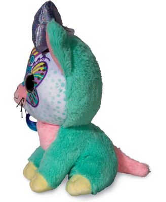 Little Bow Pets Plush Rainbow Bow Stuffed Animal Pet, Purple Bow Cat, 9 ...