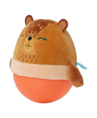 Manhattan Toys Wobbly Bobbly Bear Weighted Embroidered Plush Baby and ...