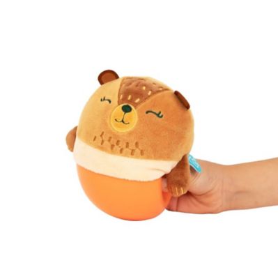 Manhattan Toys Wobbly Bobbly Bear Weighted Embroidered Plush Baby and ...