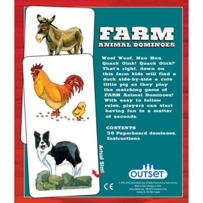 Outset Media Farm Animal Dominoes Game, For Ages 3+ at Tractor Supply Co