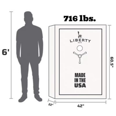 Liberty Safe 60 Long Gun + 6 Handgun 22.8 cu. ft. Electronic Lock We ...