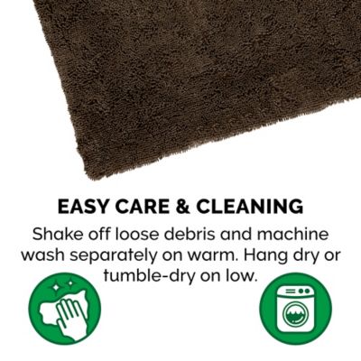 FurHaven Extra Large Muddy Paws Towel and Shammy Rug, Mud at Tractor ...
