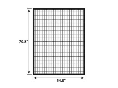 Ironcraft Fences 6 ft. x 5 ft. Euro Straight Steel Fence Gate at ...