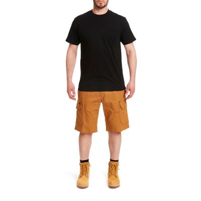 Smith's Workwear Men's Stretch Fit Mid-Rise Canvas Cargo Utility Work ...
