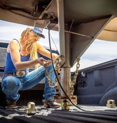 B&W 2-5/16 in. Gooseneck Ball Trailer Hitch Kit with Chain Anchors and ...