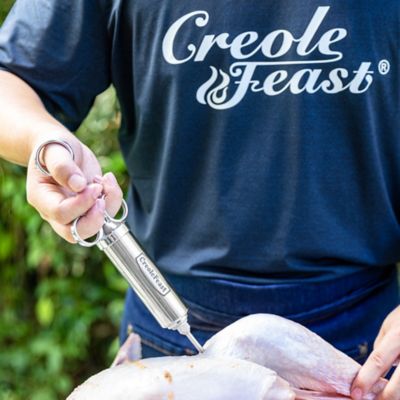Creole Feast Stainless Steel Meat Injector Syringe Kit, for Grill ...
