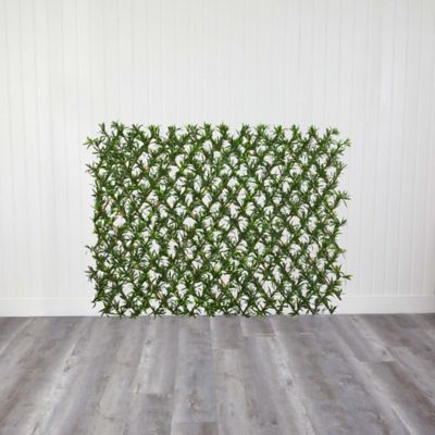 Nearly Natural 39 in. UV-Resistant and Waterproof Expandable Podocarpus ...