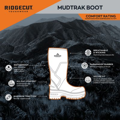 Ridgecut Men's Mudtrak Mid Waterproof Neoprene and Rubber Boots - 1915405 at Tractor Supply Co.