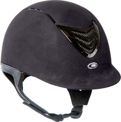 IRH IR4G Equestrian Helmet, L,Black Suede/Gloss Vent at Tractor Supply Co