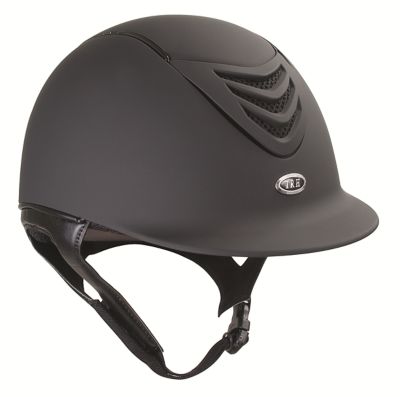 IRH IR4G Equestrian Helmet, L,Matte Black/Matte Vent at Tractor Supply Co